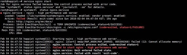 [서버 운영하기] NGINX 메모리 할당 에러 - nginx: [alert] mmap(MAP_ANON|MAP_SHARED, 805306368) failed (12 ...